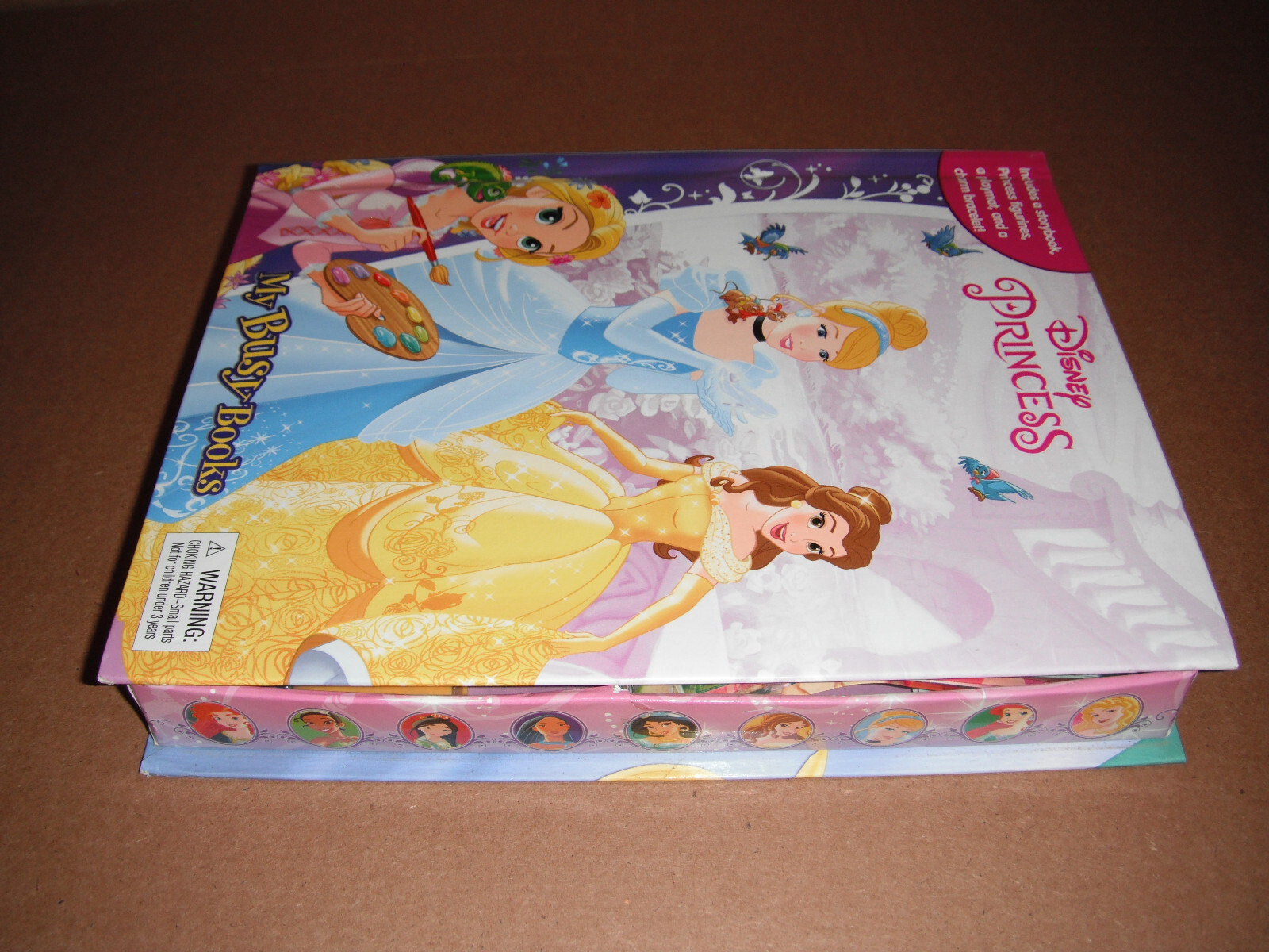 Busy Book Disney Princess Story Playmat 11 Figures & Charm Bracelet ...
