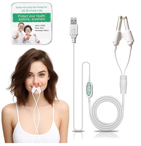 Red Light Nose Therapy Intranasal Laser Rhinitis Nasal Polyps Relief 3 ...