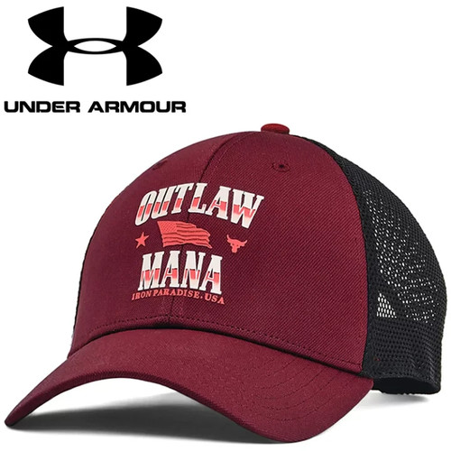 Under Armour Project Rock Trucker Hat Outlaw Mana Snapback Cap New ...