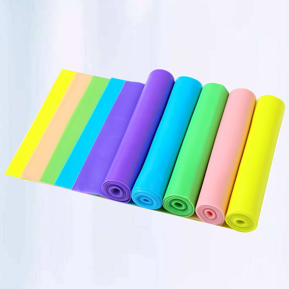 5 Pcs Resistance Band Elastic Yoga Fitness Strap Stretch Exercise Bands ...