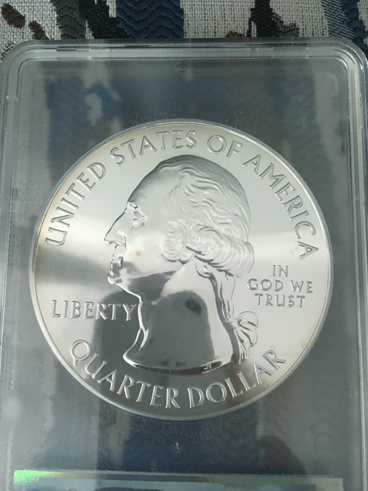 2010-P Grand Canyon ATB 5 oz Silver Coin PCGS ms69 First Strike Flag ...