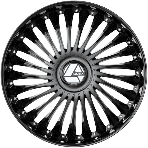 (Set of 4) Azara AZX-103 24x9 5x115/5x120 +32mm Gloss Black Wheels Rims ...