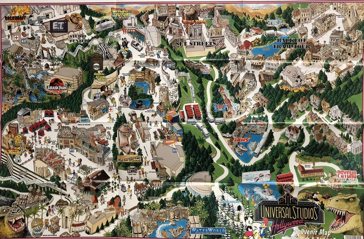 Universal Studios Hollywood Map