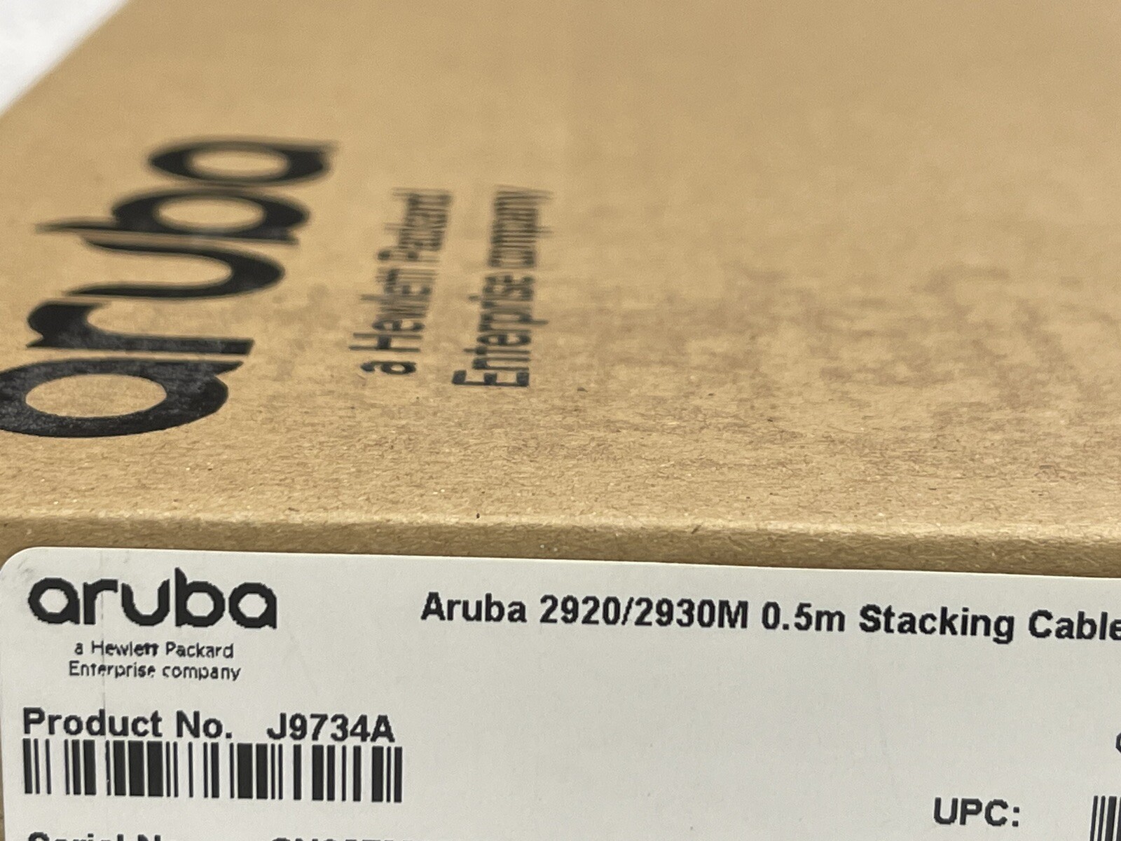 HPE Aruba 2920/2930M 0.5M Stacking Cable Network - J9734A for sale ...