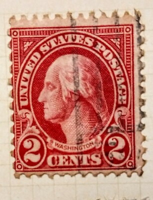 U.S. STAMP WASHINGTON 2 CENT, Carmine, VF, used, offset perforation | eBay
