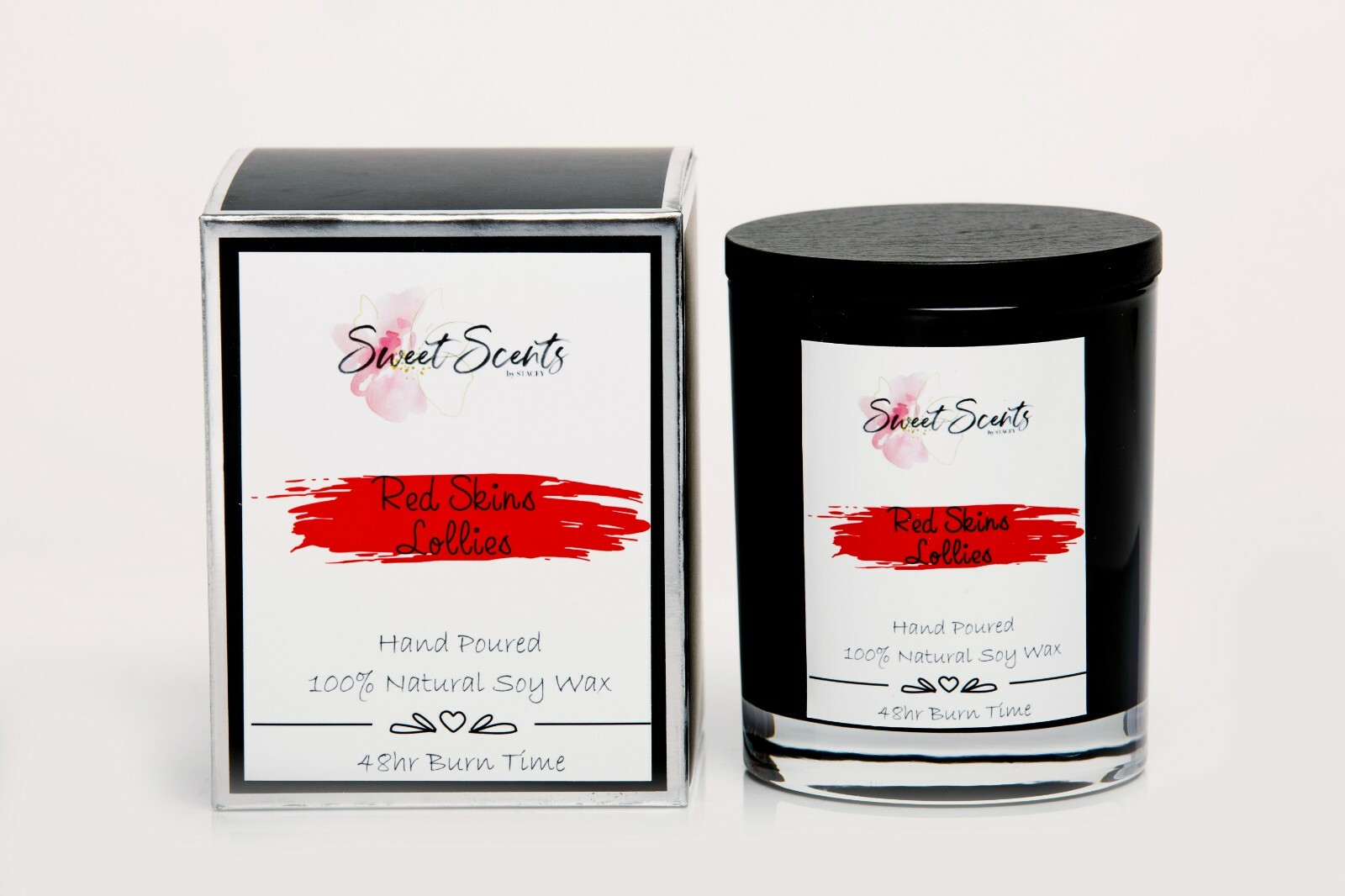 Red Skins Lollies Scented Soy Wax Candle in our Large Oxford Base | eBay