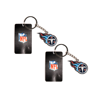 2x NFL Tennessee Titans Keyring 4cm Steel Keychain Backpack/Gym Bags ...