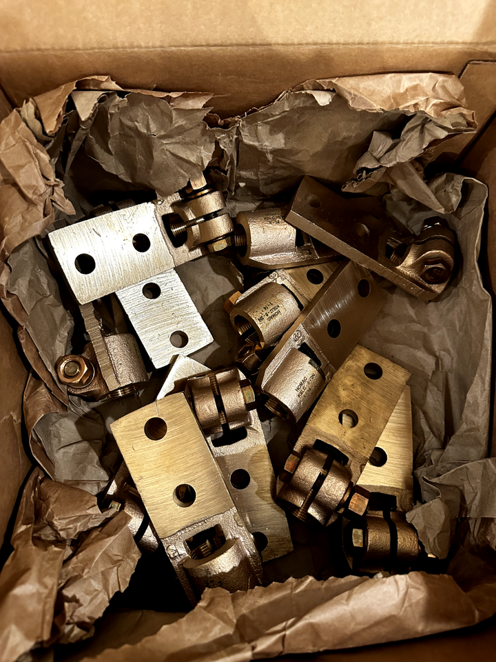 KSLC-5-2N BRONZE BOLT SUBSTATION STUD CONNECTOR STRAIGHT | eBay