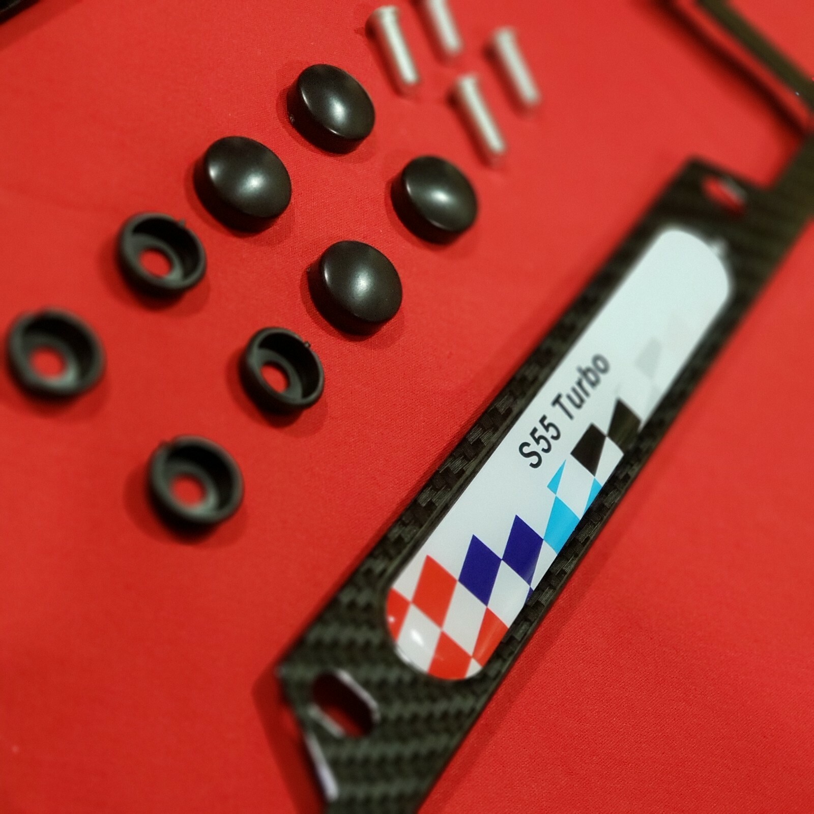 13-20 BMW F80 F82 M3 M4 CARBON FIBER S55 TURBO LICENSE PLATE FRAME M ...