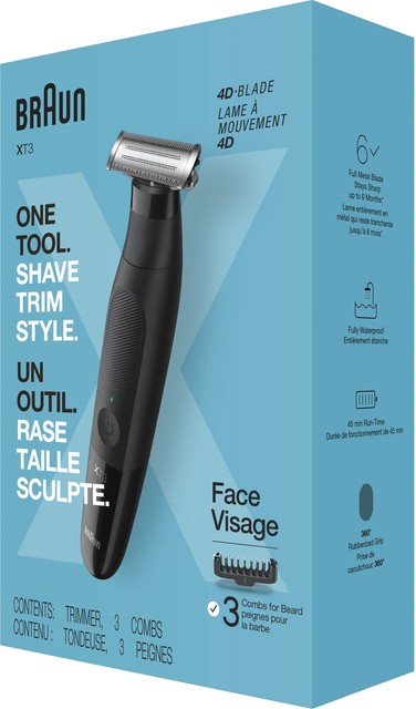 Braun Series XT3 – Beard Trimmer Shaver Electric Razor for Men XT3000 ...