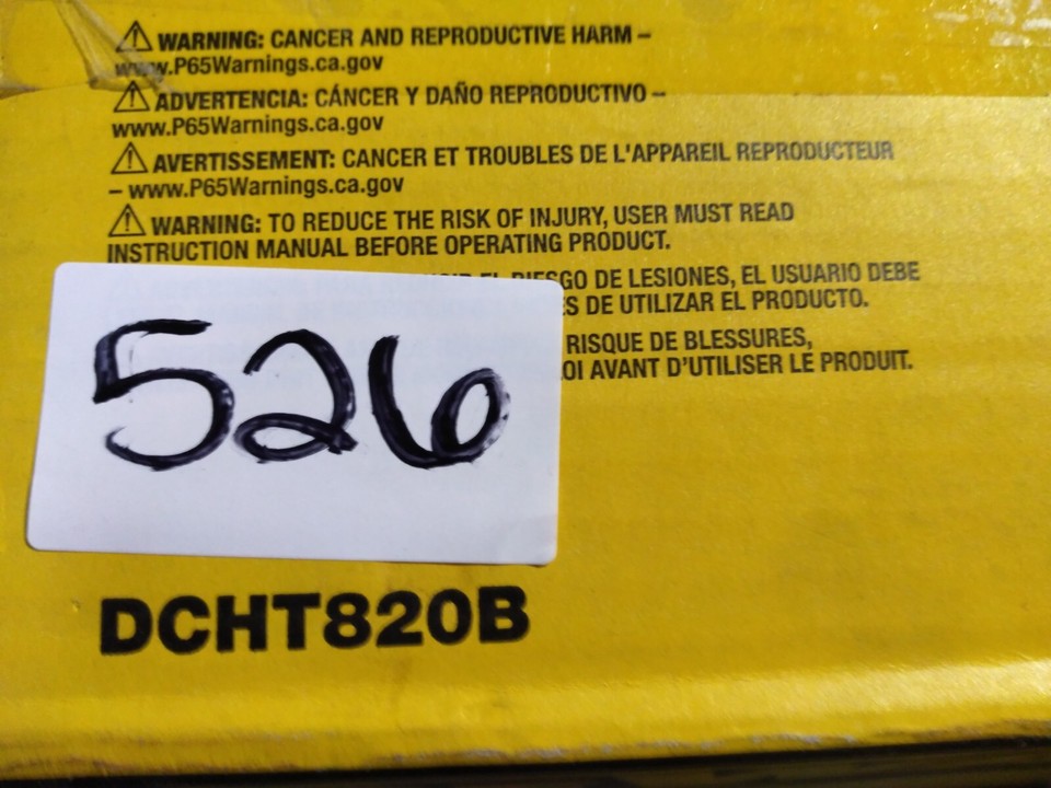 Dewalt 20v Max Li-Ion 22 In. Hedge Trimmer (Tool Only) DCHT820B #526 ...