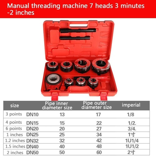 Manual and Convenient Threading Machine Reamer Screw Thread Galvanized ...