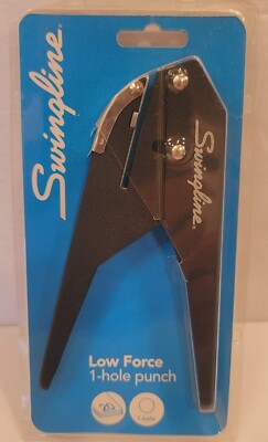 Swingline One Hole Punch, 1-hole Low Force 20pg Heavy Duty Punch Black ...