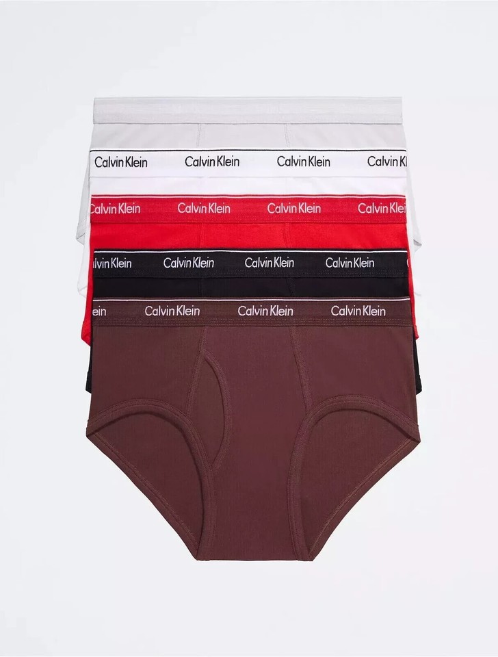 Calvin Klein 100% Cotton Classics 5-Pack Brief, MULTI COLORS,CHOOSE ...