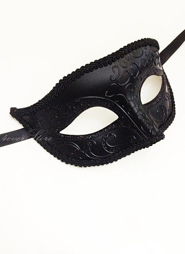Charming Men's Black Masquerade Ball Mask - Minimal & Classic Mask | eBay