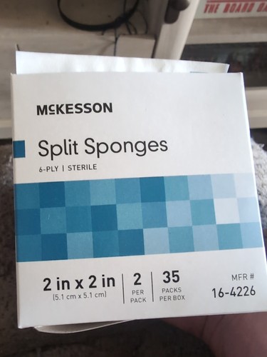 McKesson split sponges 2x2 12 Boxes Of 35 | eBay