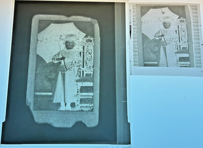 2 Vintage Photo Negatives-Famous Lady Midget- Portrait-Little Person ...