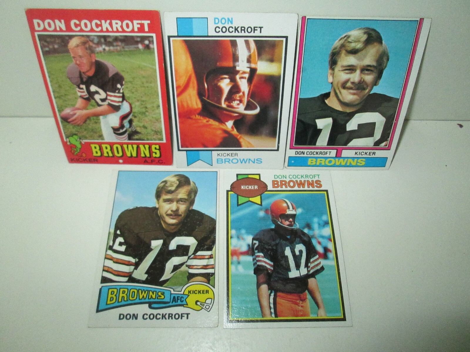 LOT OF 5 DON COCKROFT FOOTBALL CARDS 1970s #193 79 159 244 413 ...
