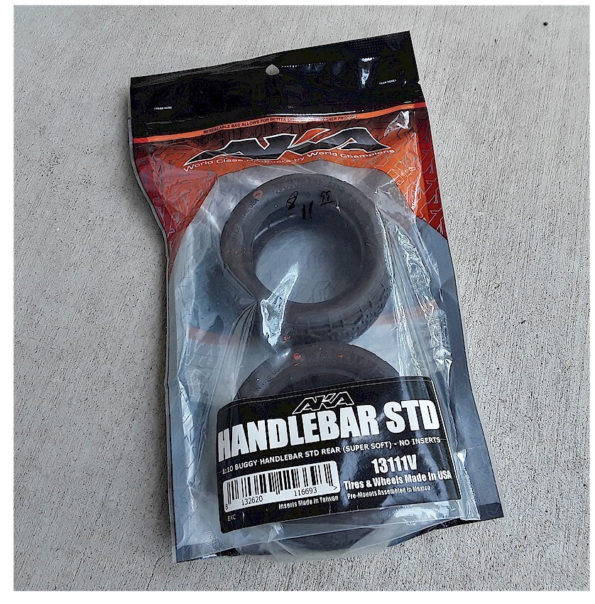 RC Car 13111V AKA Racing 1/10 Buggy Handlebar Standard Rear Super Soft ...