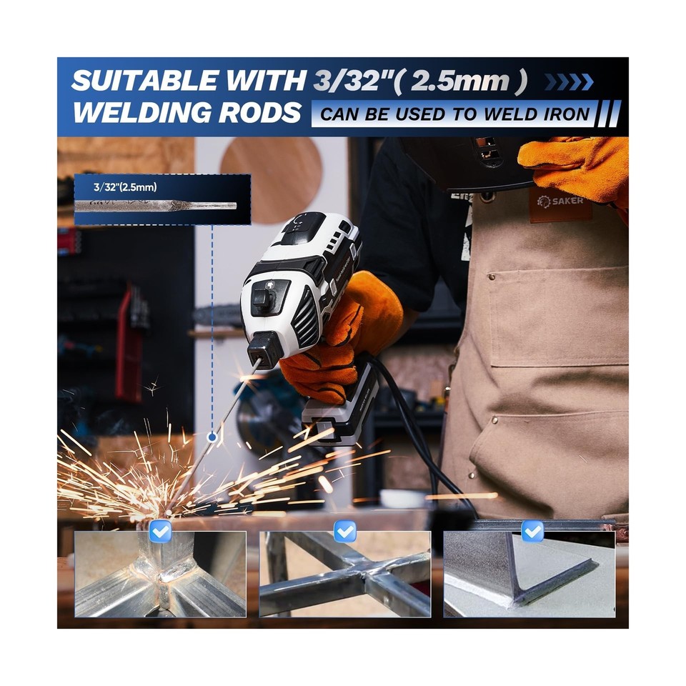 Saker Portable Electric Welding Machine,110V Portable Welder Handheld ...