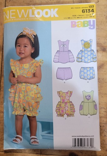 New Look Sewing Pattern 6134 Baby Jumper & Separates Size NB-L Uncut FF ...