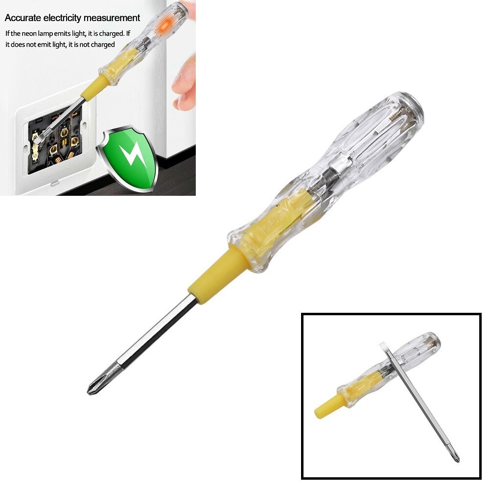 Dual Purpose Electric Test Tester Pen Screwdriver 100 500V Voltage ...