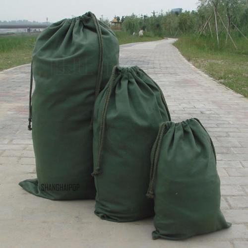 1 X Canvas Drawstring Large Bag Pouch Clothes Craft Storage Laundry ...