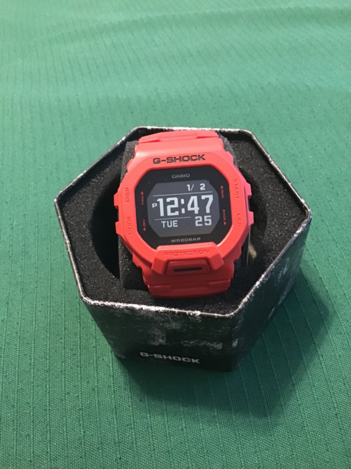 Casio G-SHOCK 45.9mm Red Resin Case, Red Resin Band, Men's Wristwatch ...