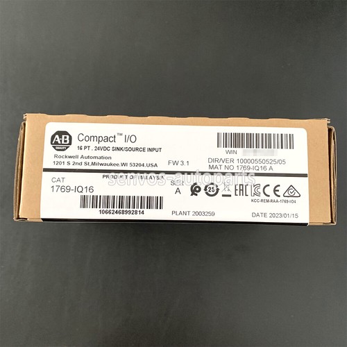 Allen Bradley 1769-IQ16 New Sealed CompactLogix 16 Pt 24VDC D/I Module ...