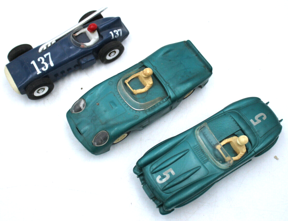 Vtg 1960s Marx Toys NY New York USA Made 1/32 Slot Car Race Set Track ...