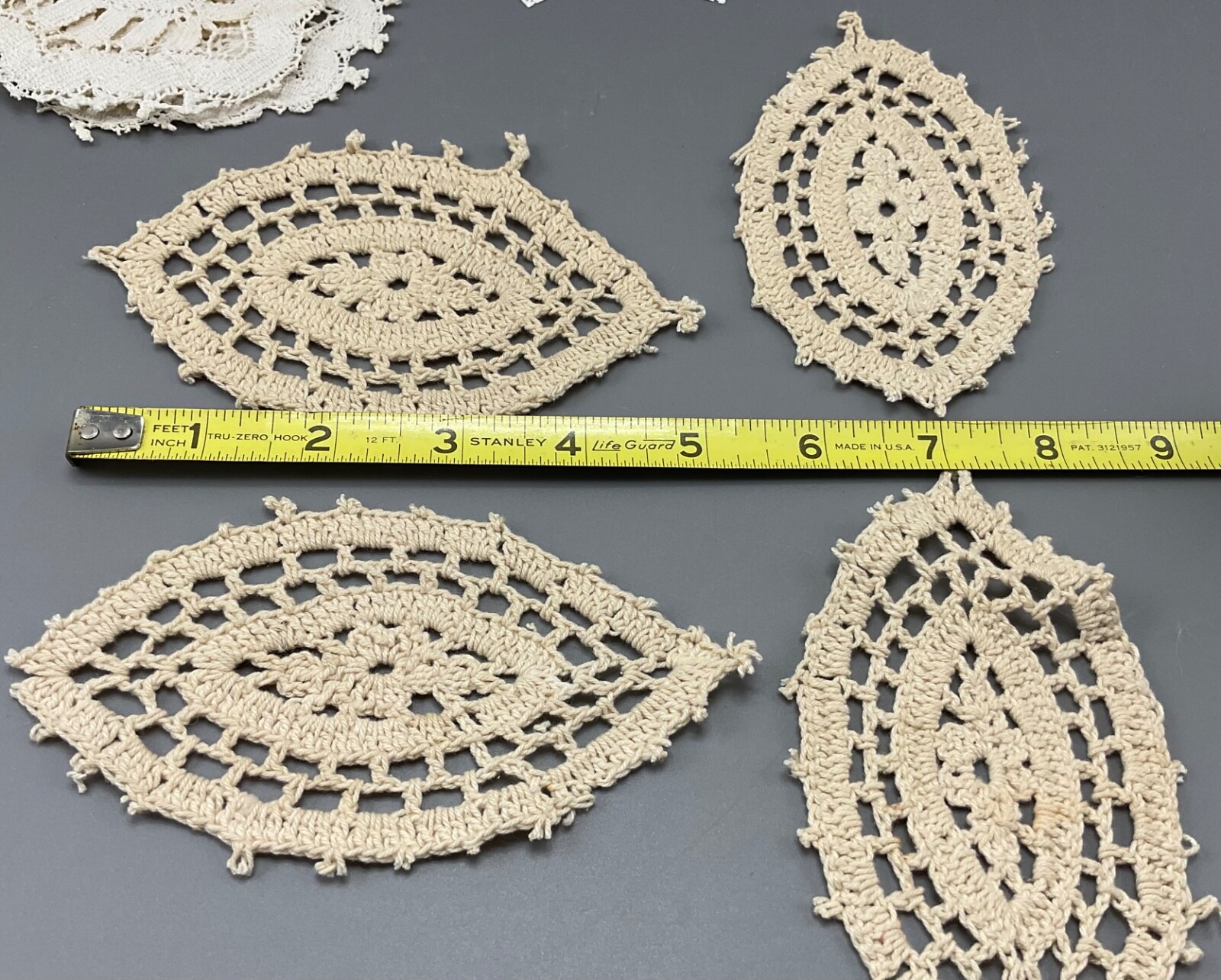 Miniature Crochet & Lace Pieces-Dollhouse - Dollies- Chair- Table- Rug ...