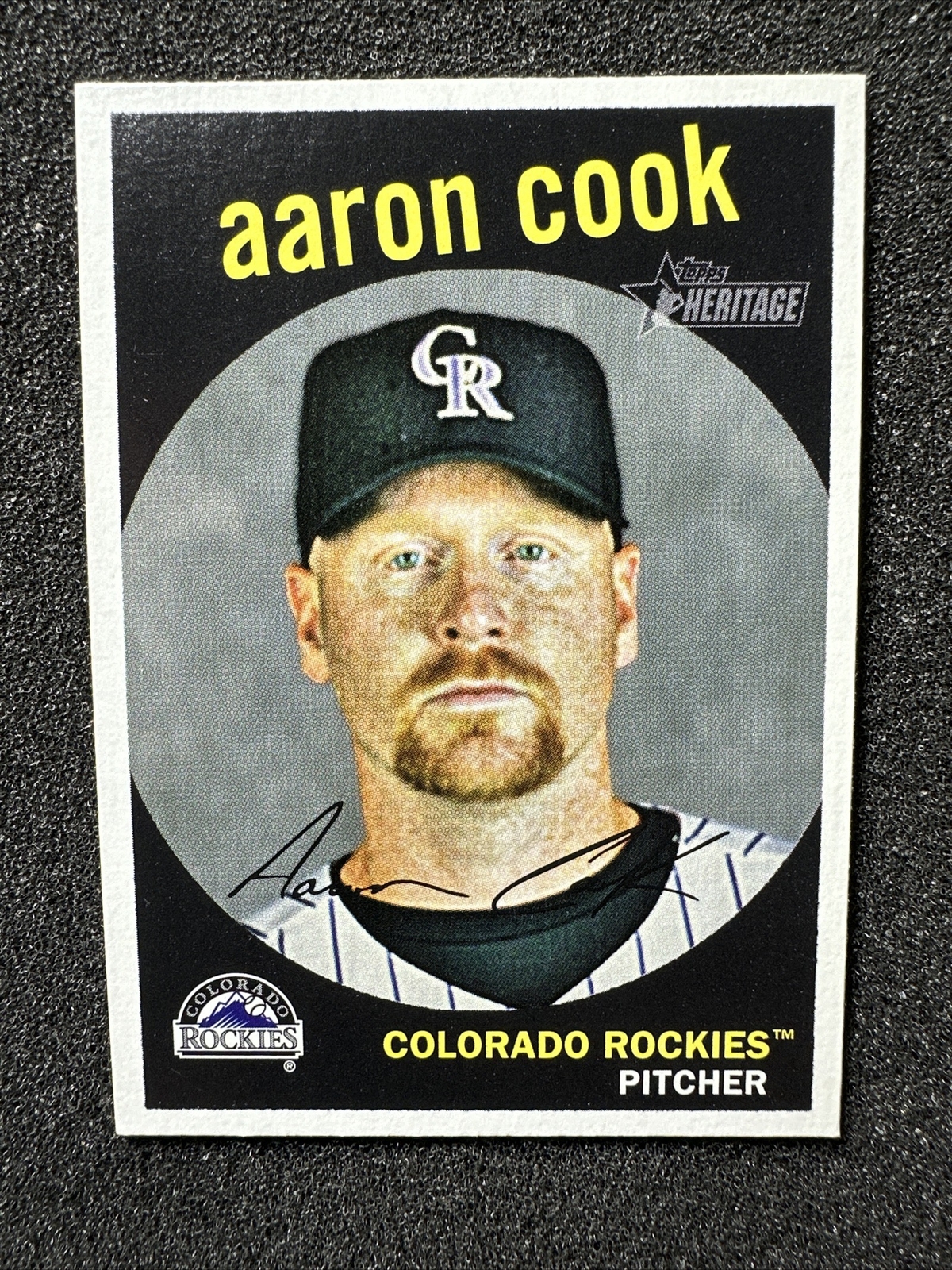 AARON COOK #158 2008 Topps Heritage QTY Colorado Rockies | eBay