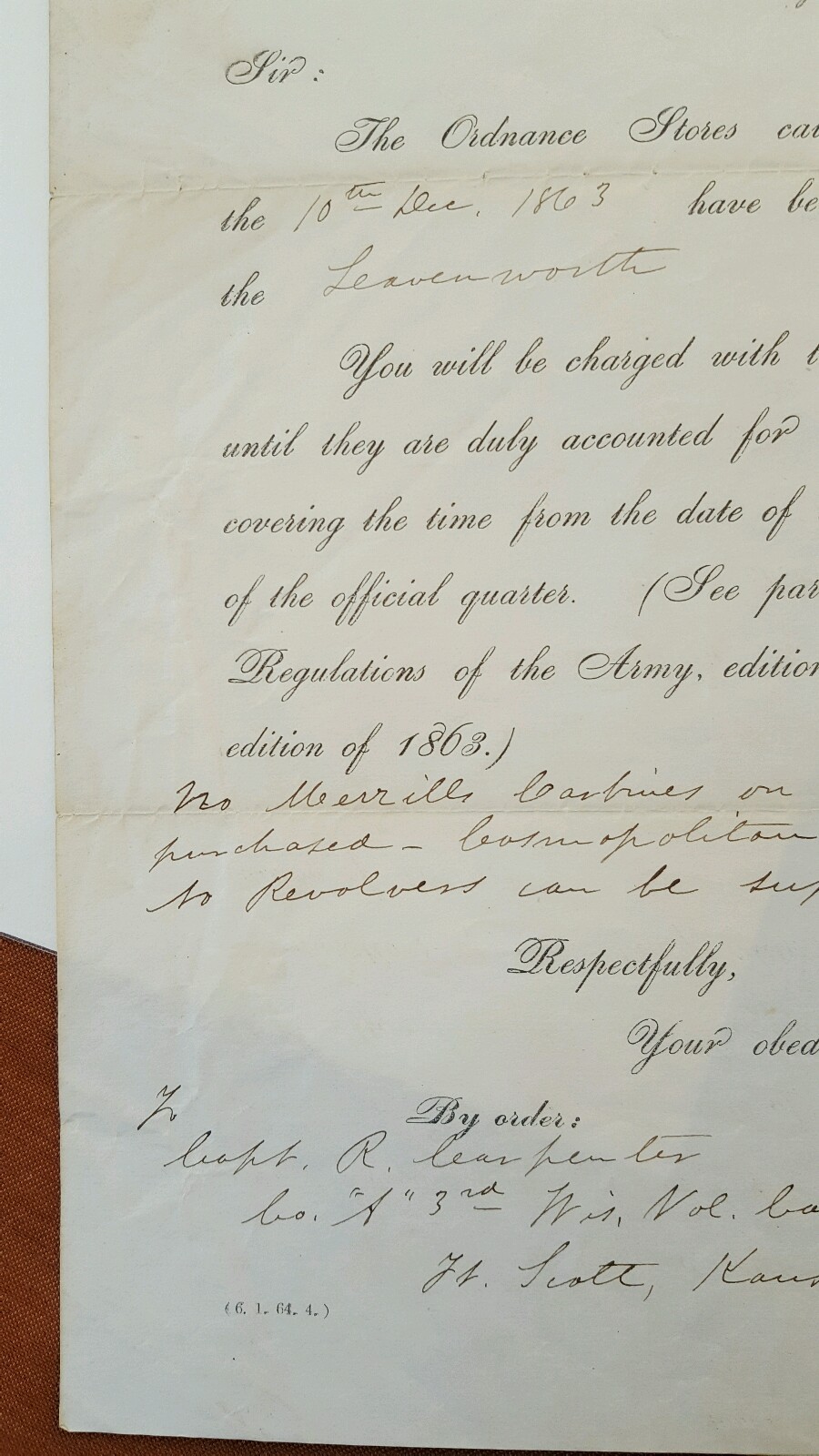 Civil War Ordnance War Department George T Balch Signed | eBay