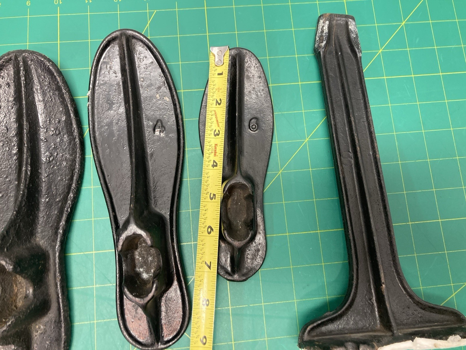 CAST IRON SHOE LAST VINTAGE COBBLER'S ANVIL HEAVY METAL TOOL STAND 3 ...