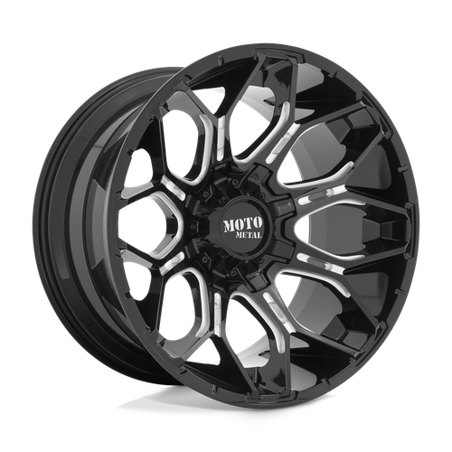 20x10 Moto Metal MO808 SNIPER Gloss Black Milled Wheel 8X6.5 (-18mm) | eBay