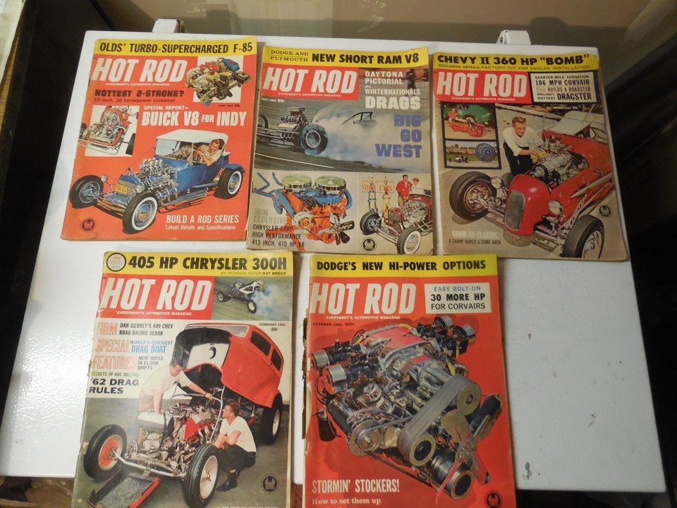 October 1961 HOT Rod Magazine and 10 issues from 1962 | eBay