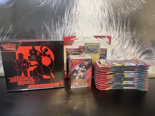 Pokemon Destined Rivals ETB, Build N Battle Box, Blister , And Sleeved ...
