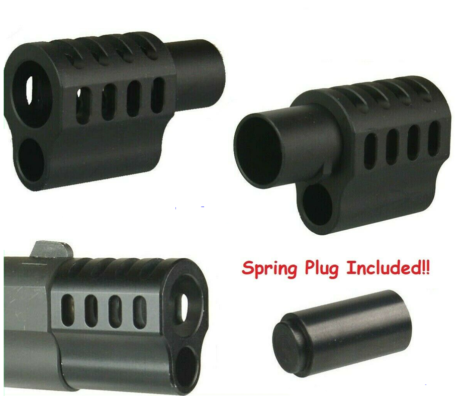 1911 .45 ACP Muzzle Brake Compensator+Free Spring Plug (Black) | eBay