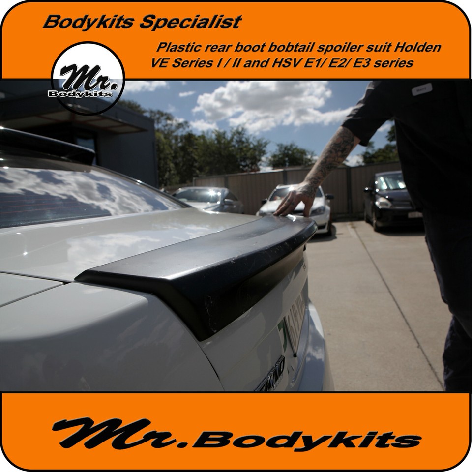 PLASTIC REAR BOOT BOBTAIL SPOILER WING FOR COMMODORE VE SS/SS V/SV6 ...