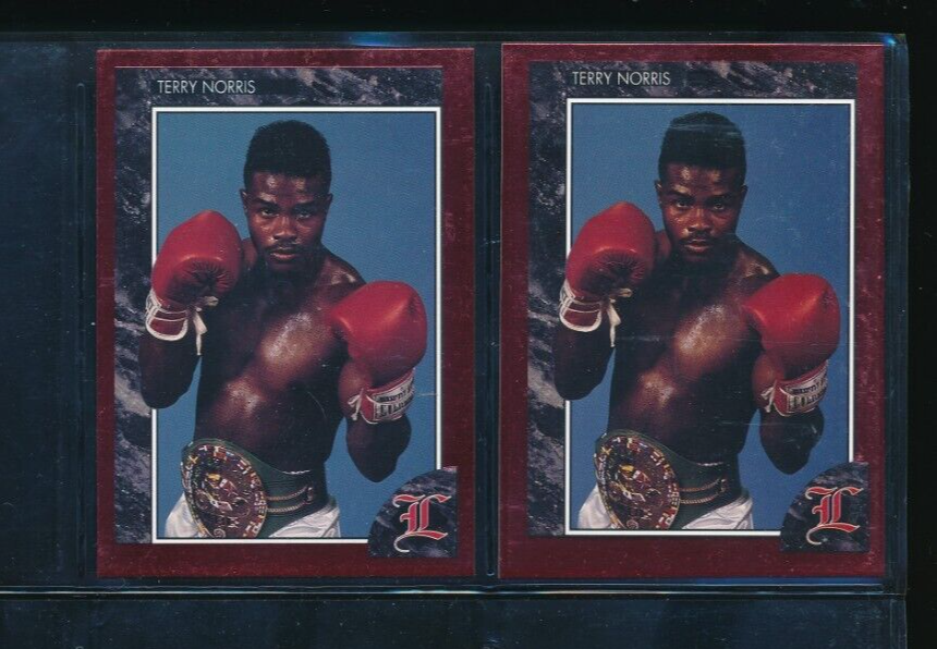 Lot (2) 1992 Legends Sports #9 Terrible Terry Norris Boxing (BF84 ...