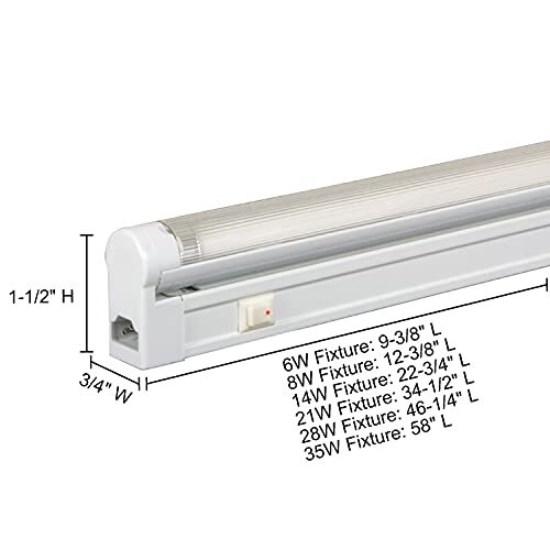 SG5-28/41 Sleek Plus Classic Grounded 28-Watt T5 Light Fixture, 4100K ...