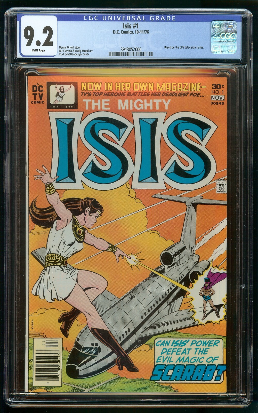 ISIS #1 (1976) CGC 9.2 1st ISSUE OWN TITLE BLACK ADAM D.C. COMICS WHITE ...