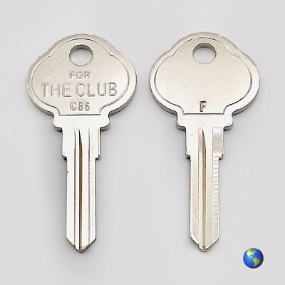 CB6 Key Blanks for Various Steering Wheel Locks by The Club (2 Keys) | eBay