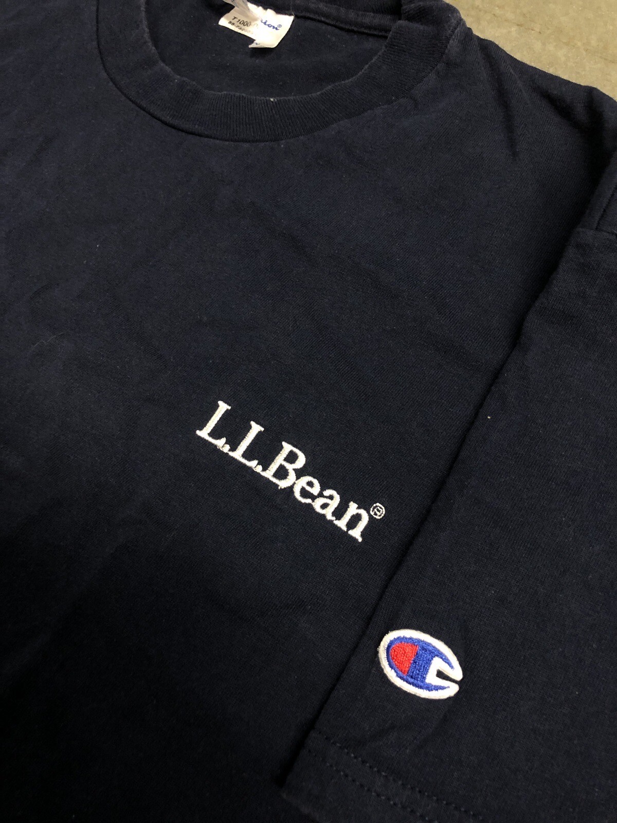 Vintage 90’s L.L. Bean x Champion Embroidered Logo T-… - Gem