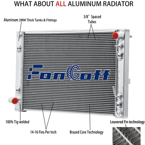2-Row Radiator & Condenser For 2009-2013 Infiniti G37 Sedan/2013-17 ...