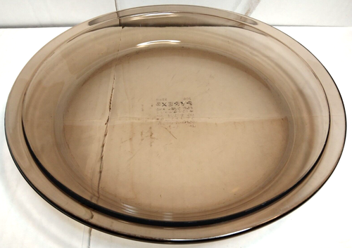 Pyrex [USA] 23cm Smokey Brown Pie Plate Dish [209] | eBay Australia