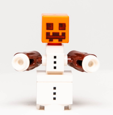 LEGO Minecraft Minifigure - Snow Golem (min023) Snowman 21120 The Snow ...