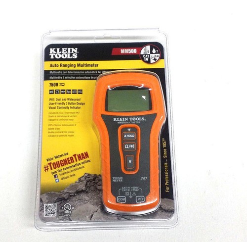 Klein Tools MM500 Auto Ranging Multimeter IP67 Dust and Waterproof ...