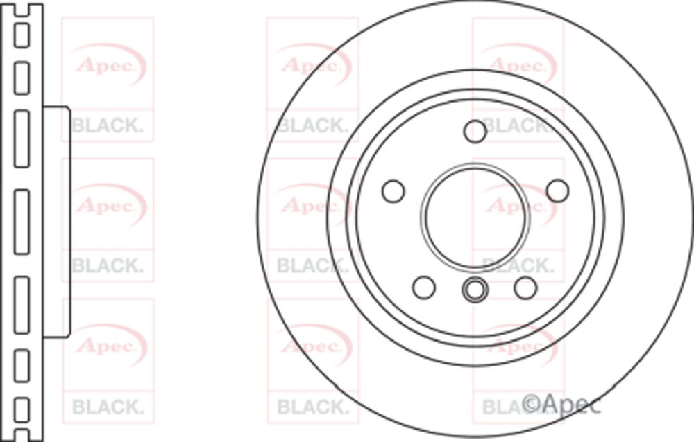 Fits BMW 5 Series 6 7 Brake Disc Front Left Stallex #2 34116785669 ...