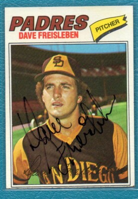 Dave Freisleben #407 signed autograph auto 1977 Topps Baseball Trading ...